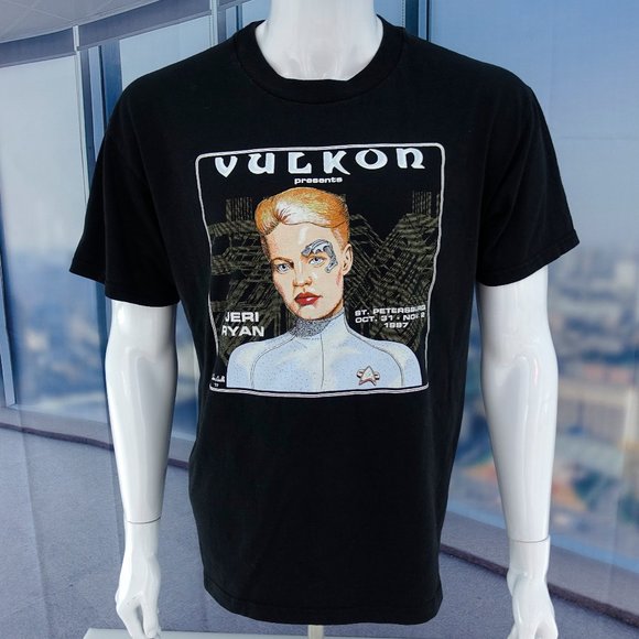 Hanes | Shirts | Star Trek Tshirt Jeri Ryan Tee 997 Vulkon Shirt | Poshmark